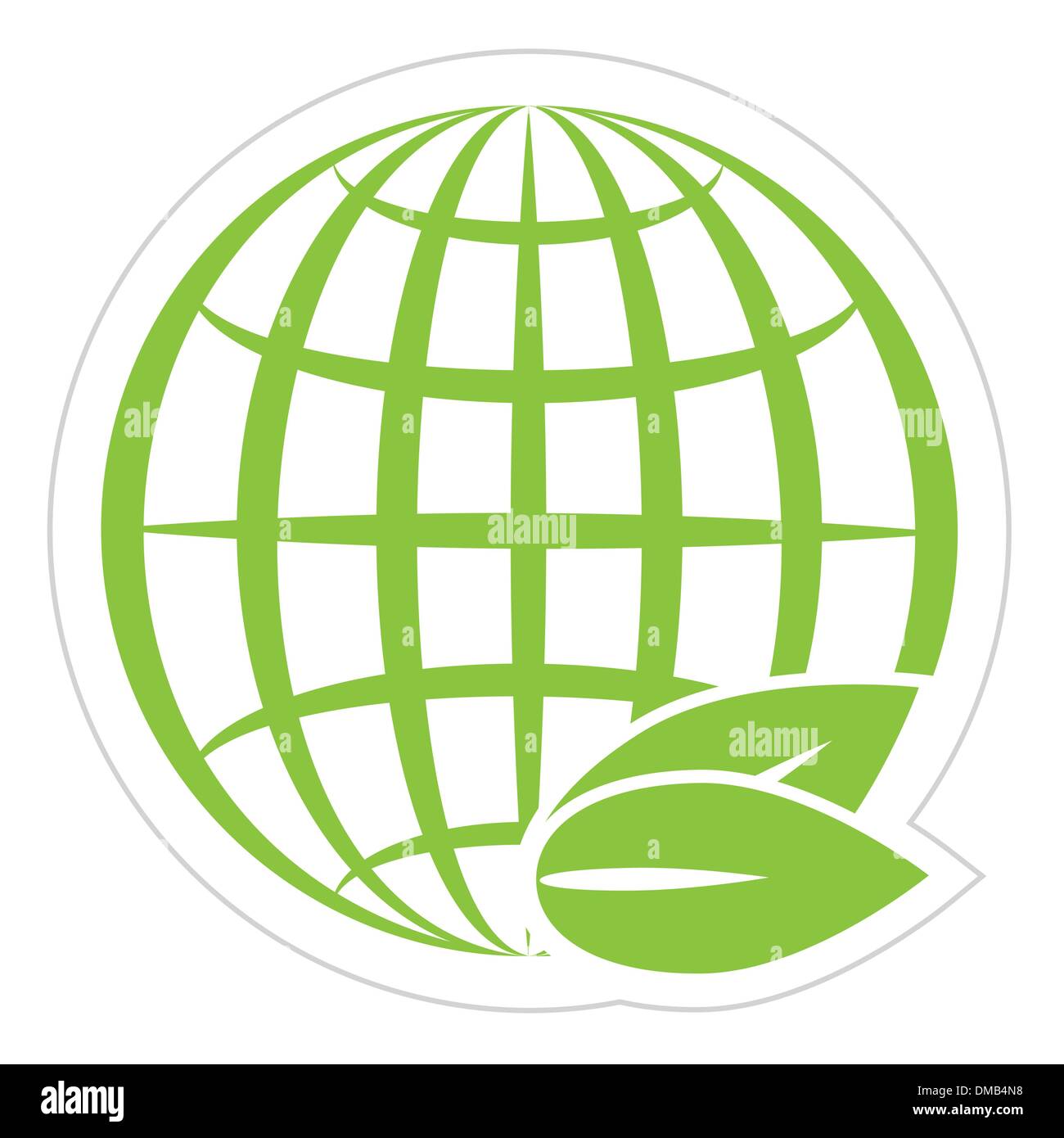 Globe graphics green icon Stock Vector Images - Alamy
