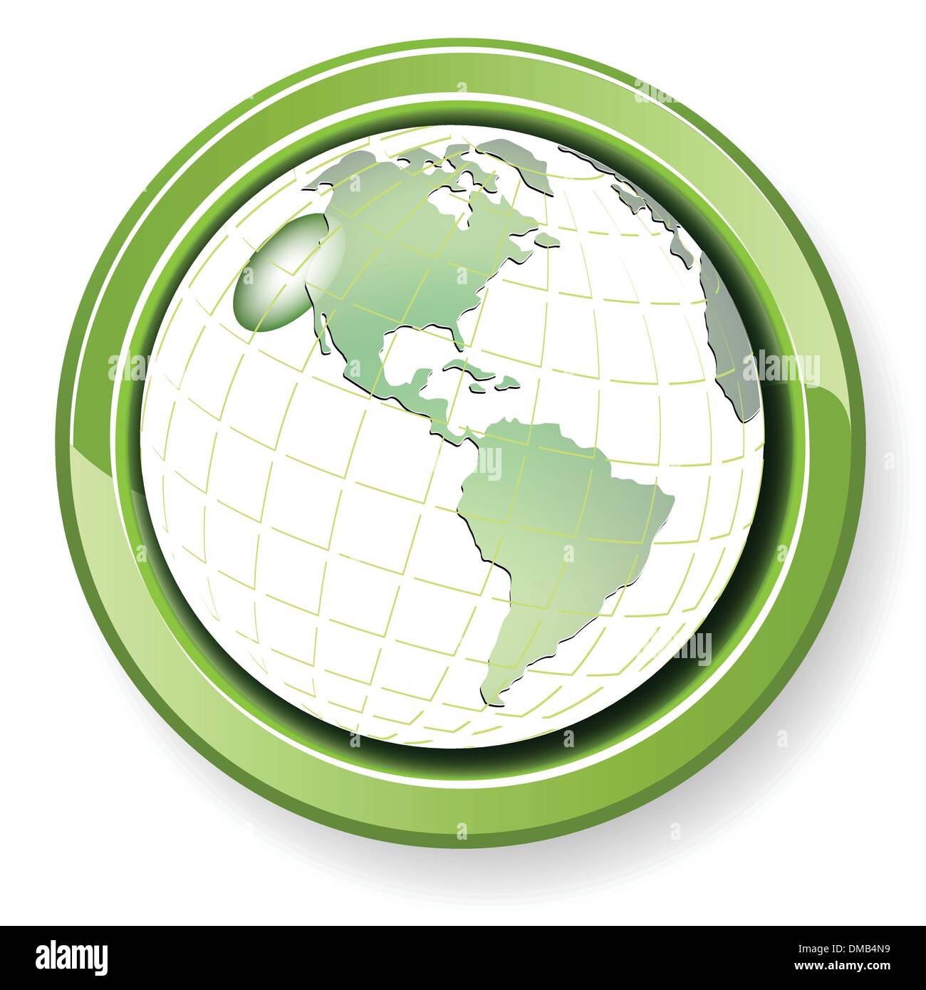 Globe graphics green icon hi-res stock photography and images - Alamy