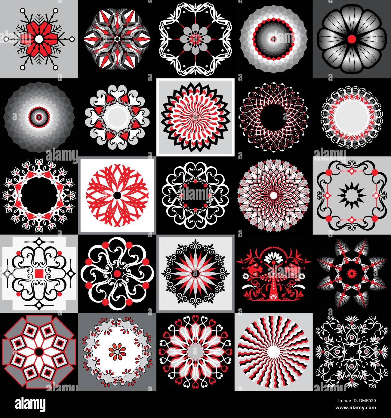 Wallpaper design circles in Stock Vector Images - Alamy