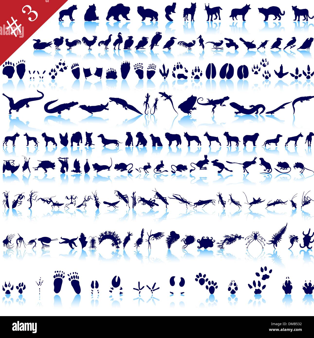 set of animal silhouettes Stock Vector Image & Art - Alamy