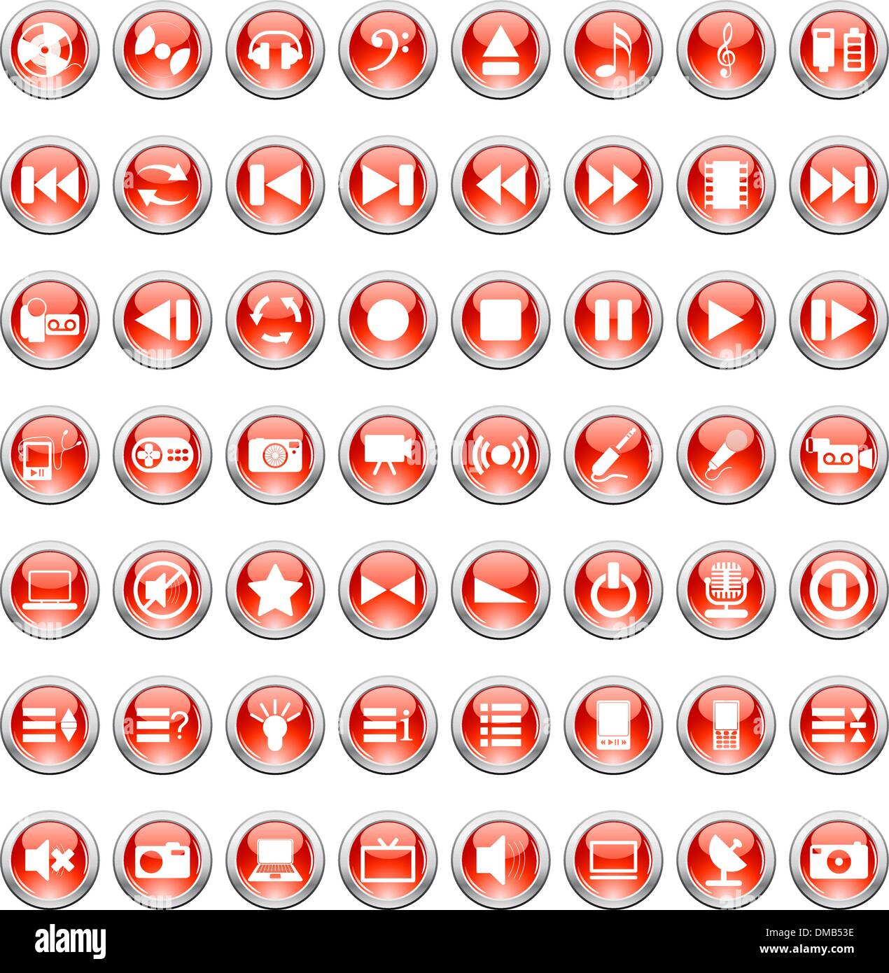 musical icons set Stock Vector Image & Art - Alamy