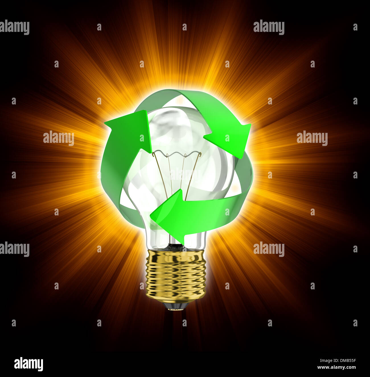 Recycle light bulb Stock Photo - Alamy