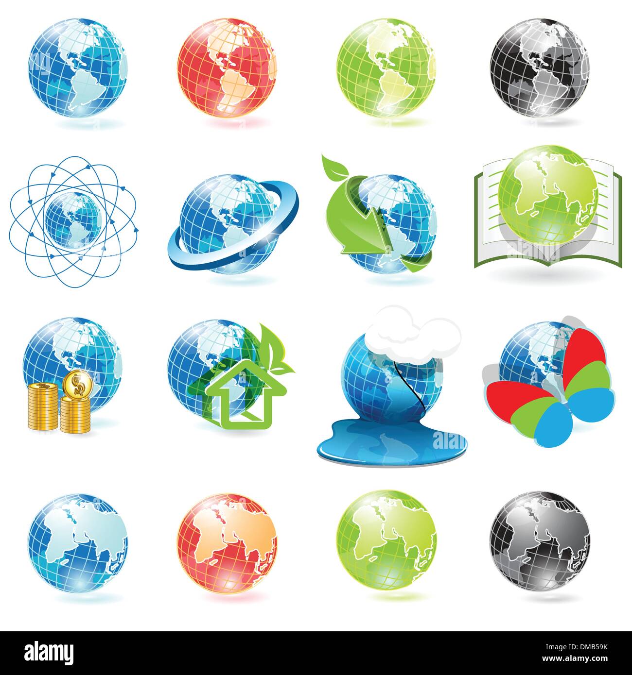 Planisphere map globe Cut Out Stock Images & Pictures - Alamy