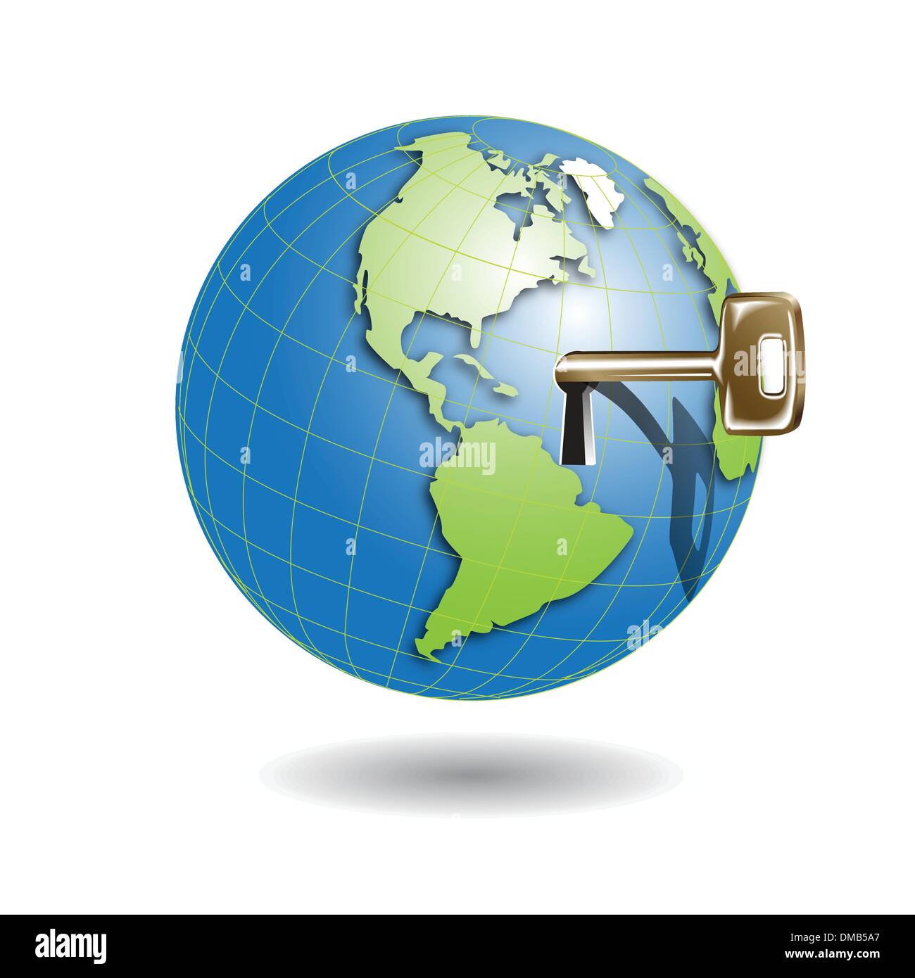 key in globe Stock Vector Image & Art - Alamy