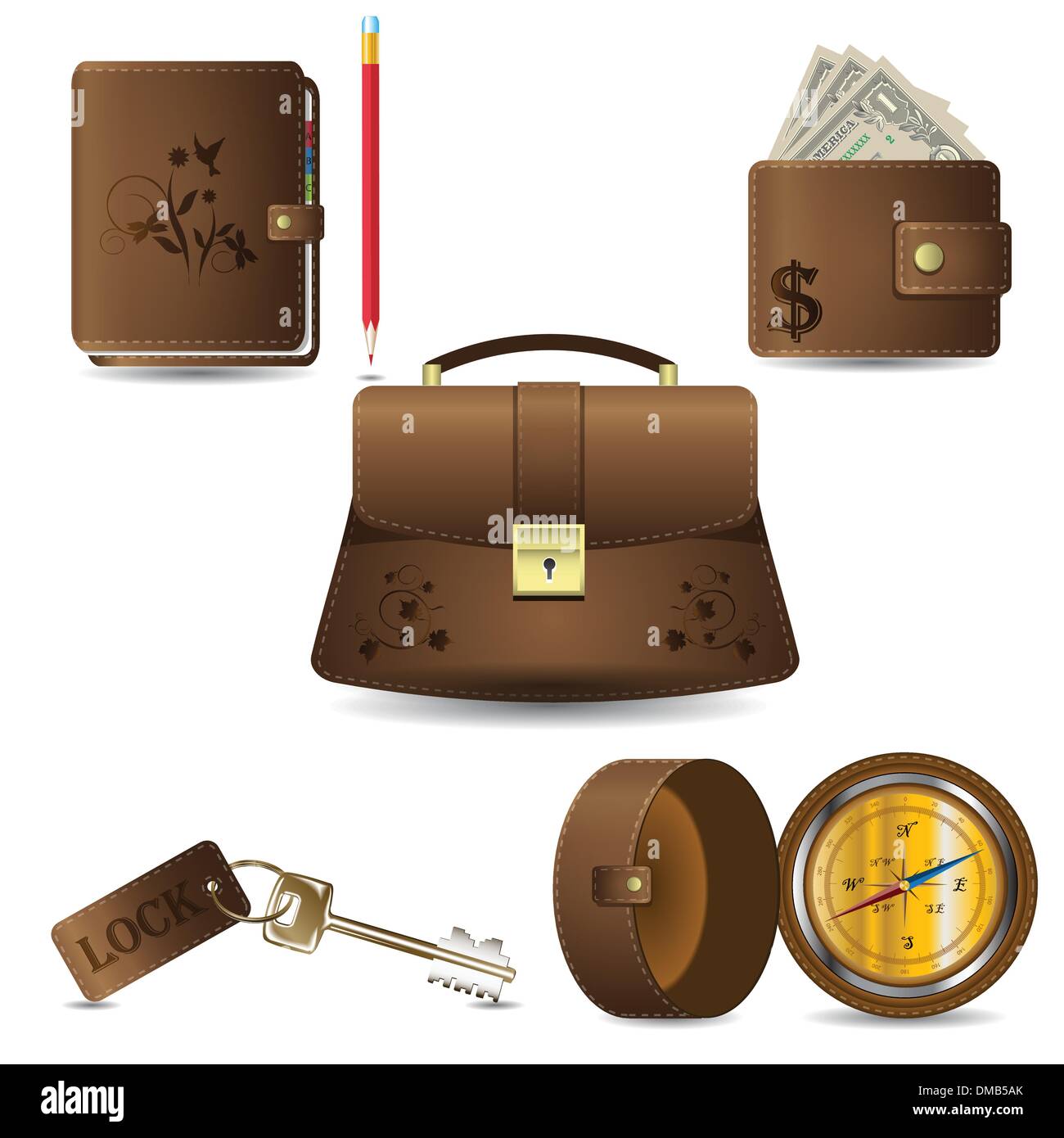 Leather slip Stock Vector Images - Alamy