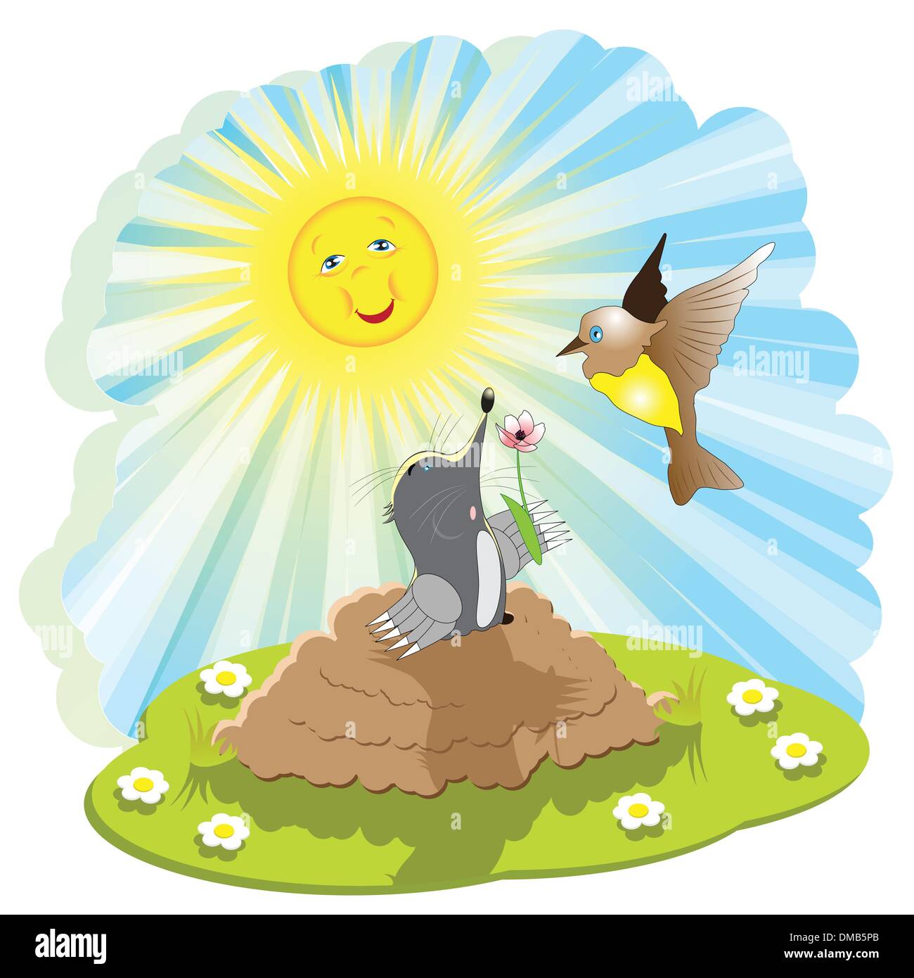 mole and bird Stock Vector Image & Art - Alamy