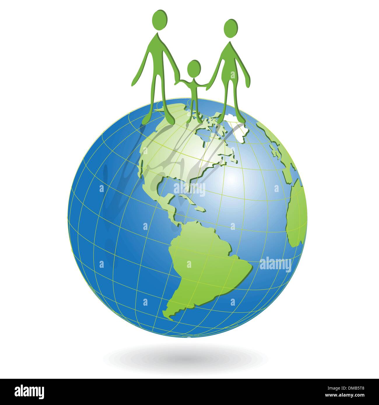 people on globe Stock Vector Image & Art - Alamy