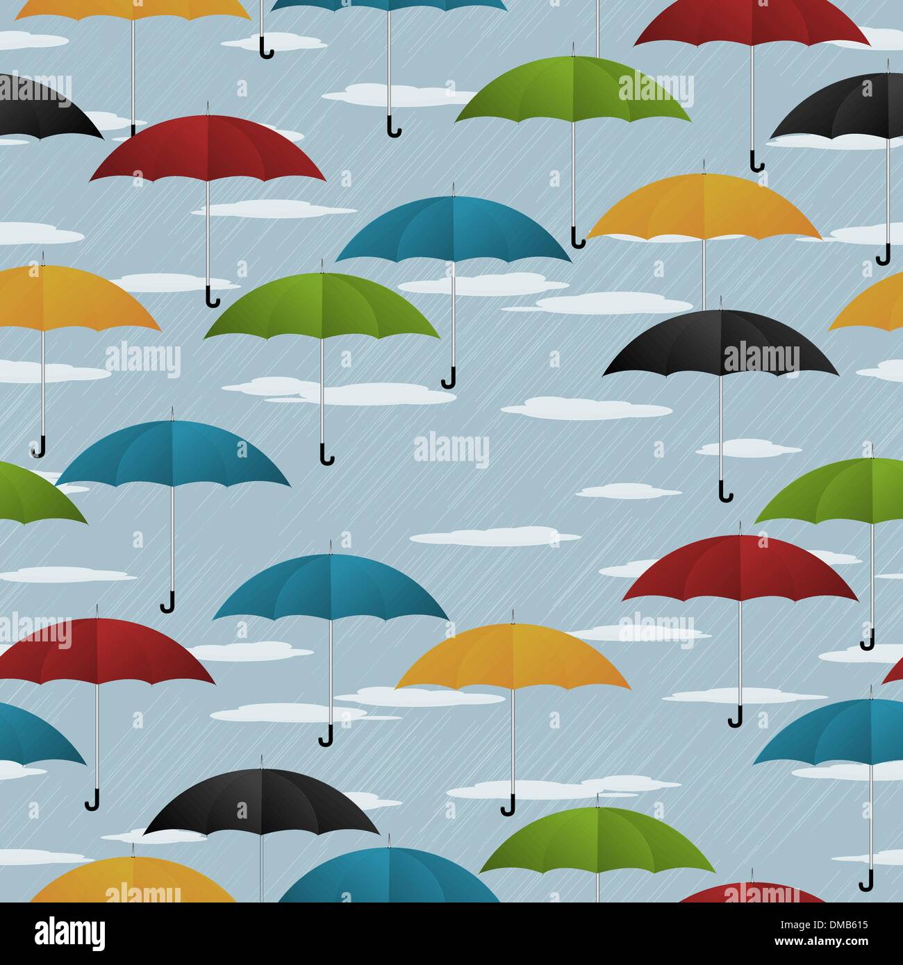 Seamless umbrella pattern Stock Vector Image & Art - Alamy