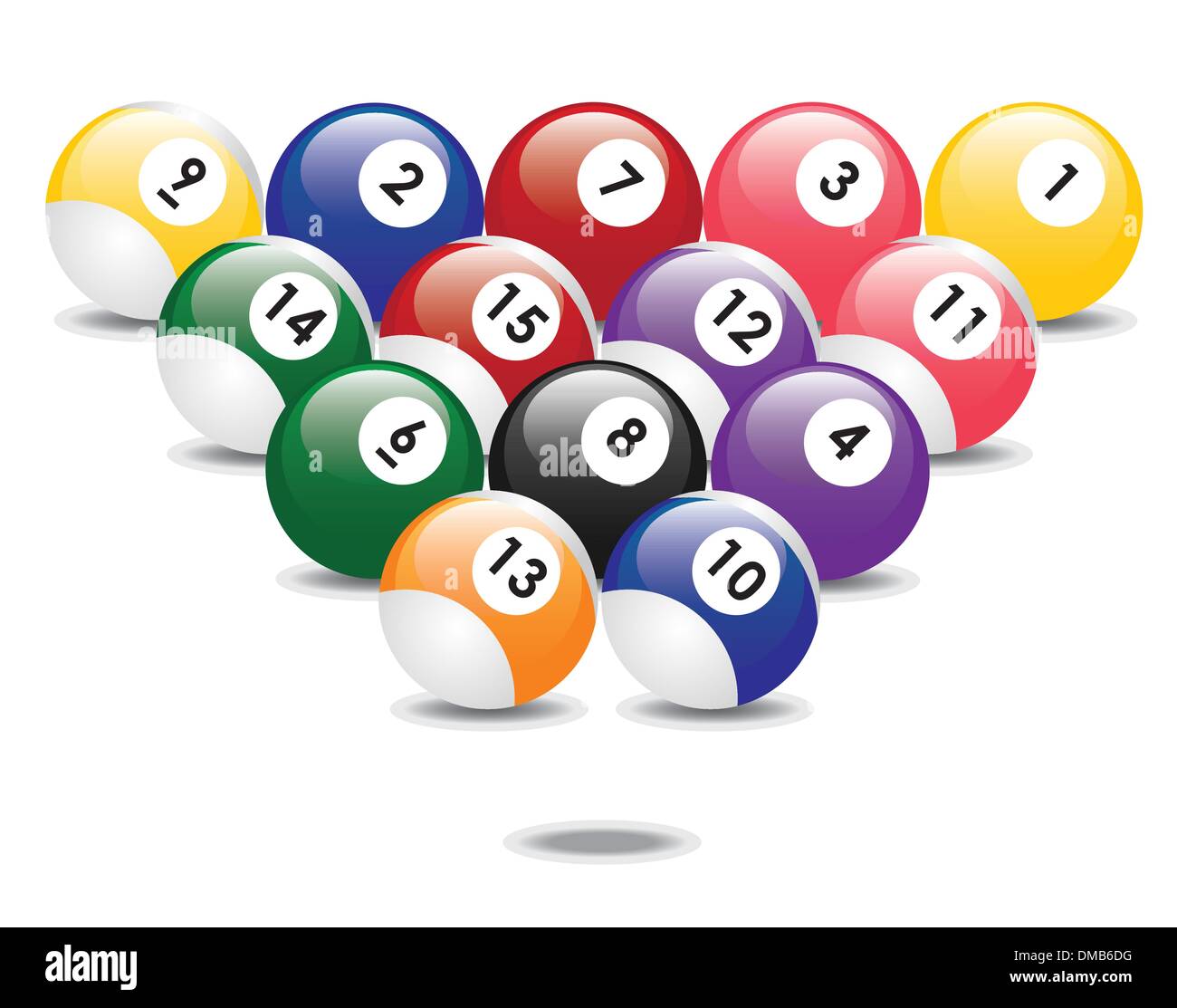 Fifteen billiard balls hi-res stock photography and images - Alamy