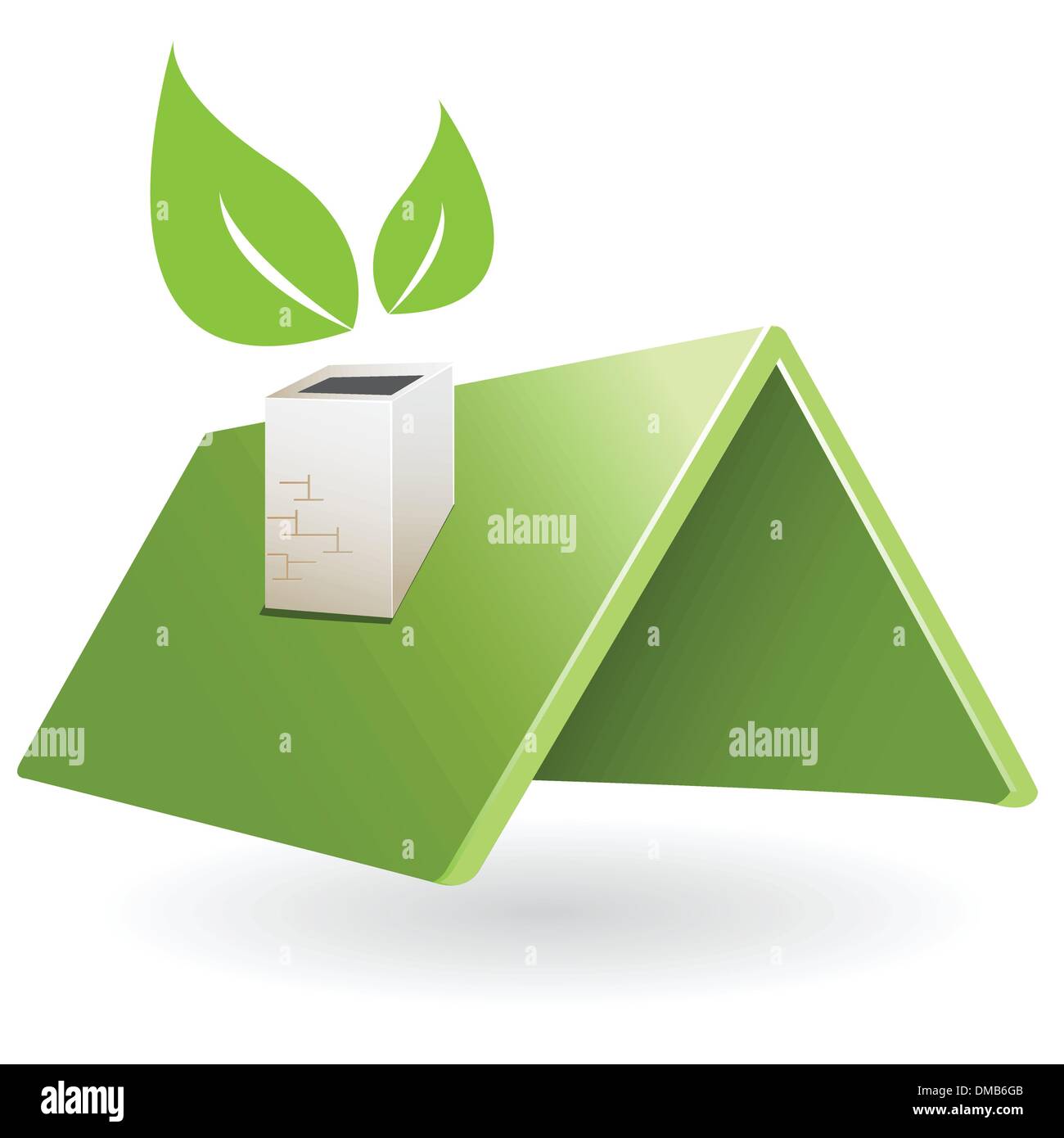 Abstract green roof with green sheet Stock Vector Images - Alamy