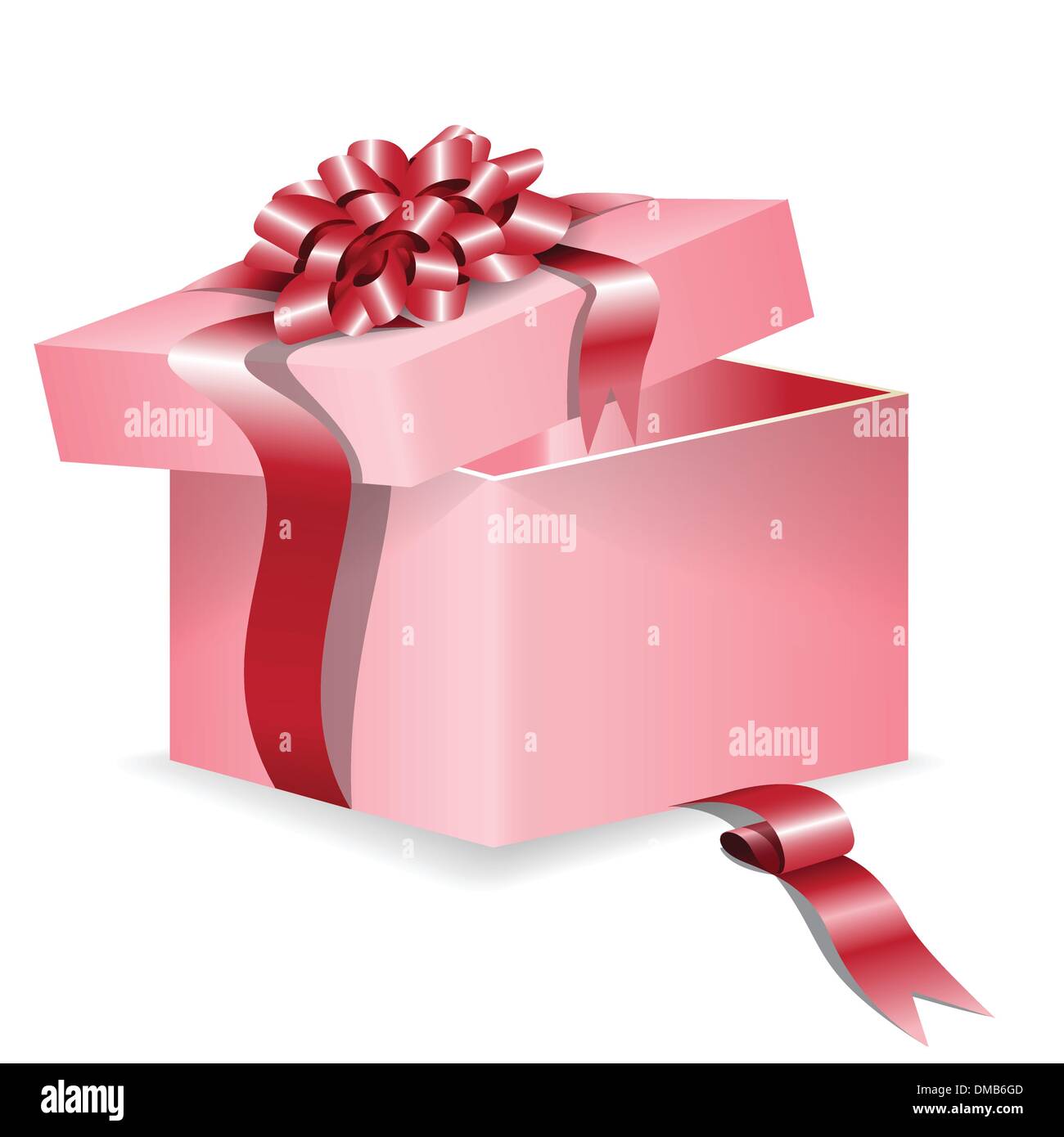 Red rose gift box Stock Vector Images - Alamy