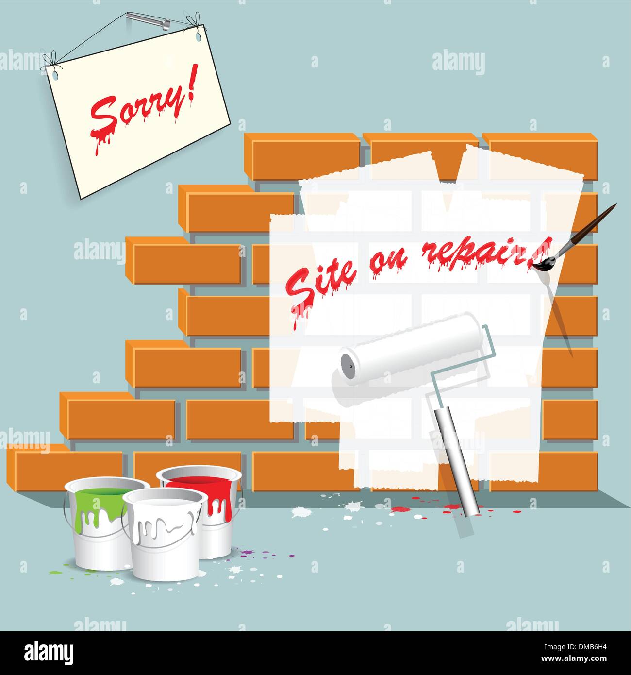 Repair reconstruction Stock Vector Images - Alamy