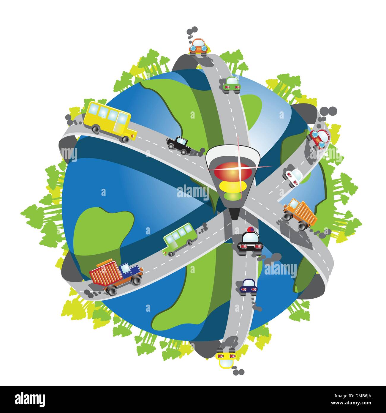 Bridge in blue light Stock Vector Images - Alamy