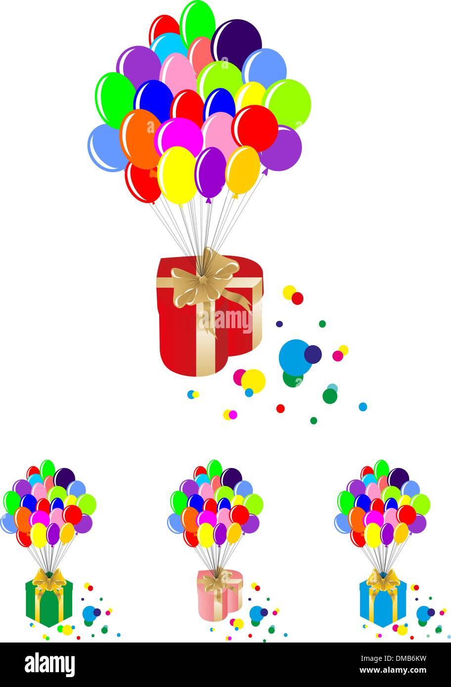 Gift in box orange Stock Vector Images - Alamy