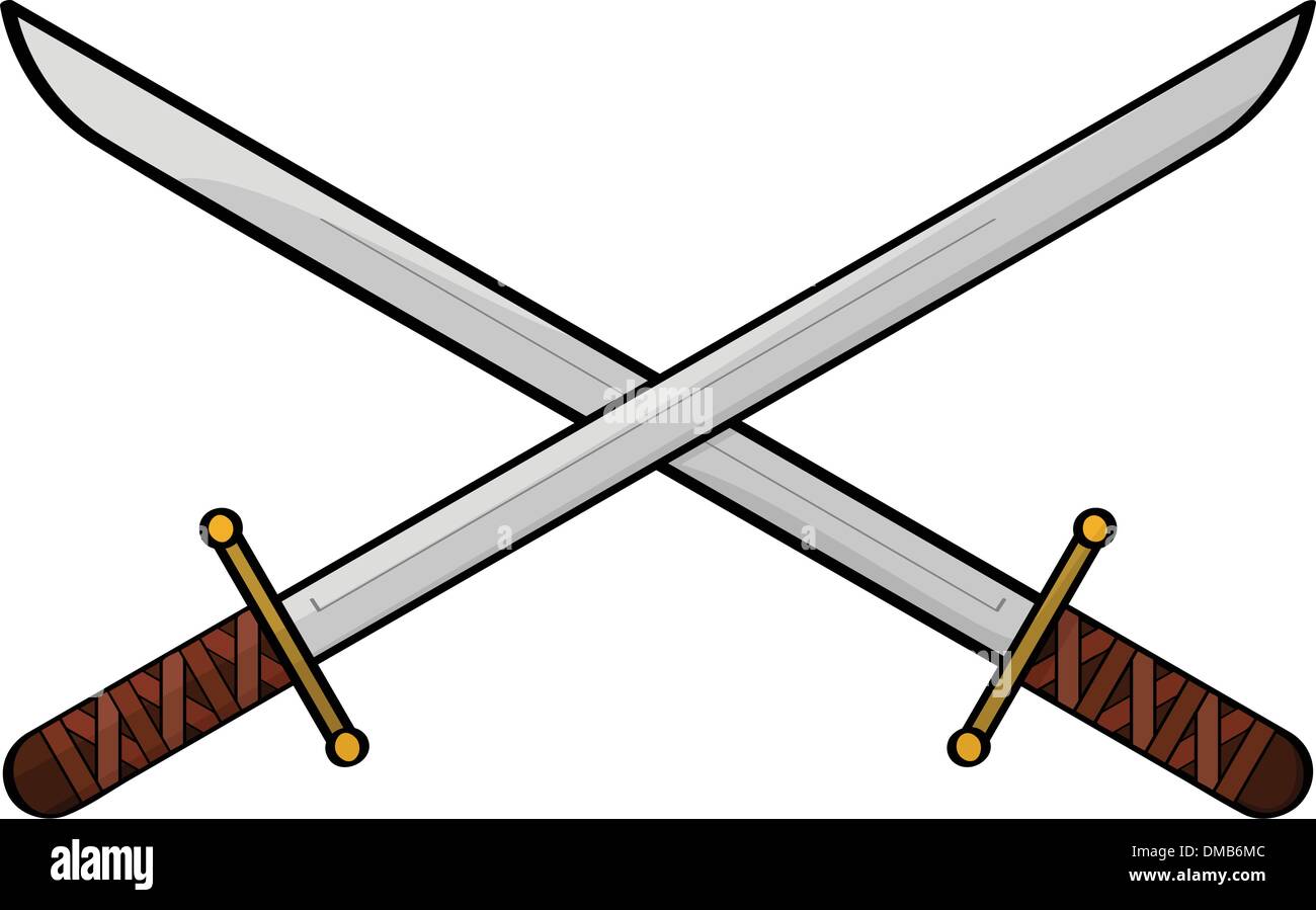Cartoon swords hi-res stock photography and images - Alamy