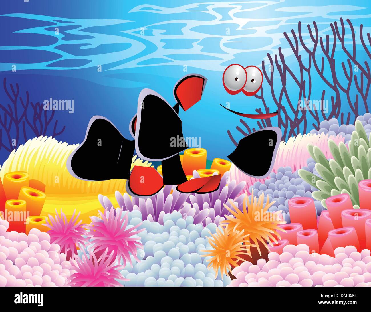 Ocean fish cutout Stock Vector Images - Alamy