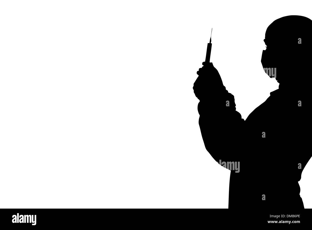 Medicine doctor syringe in Black and White Stock Photos & Images - Alamy