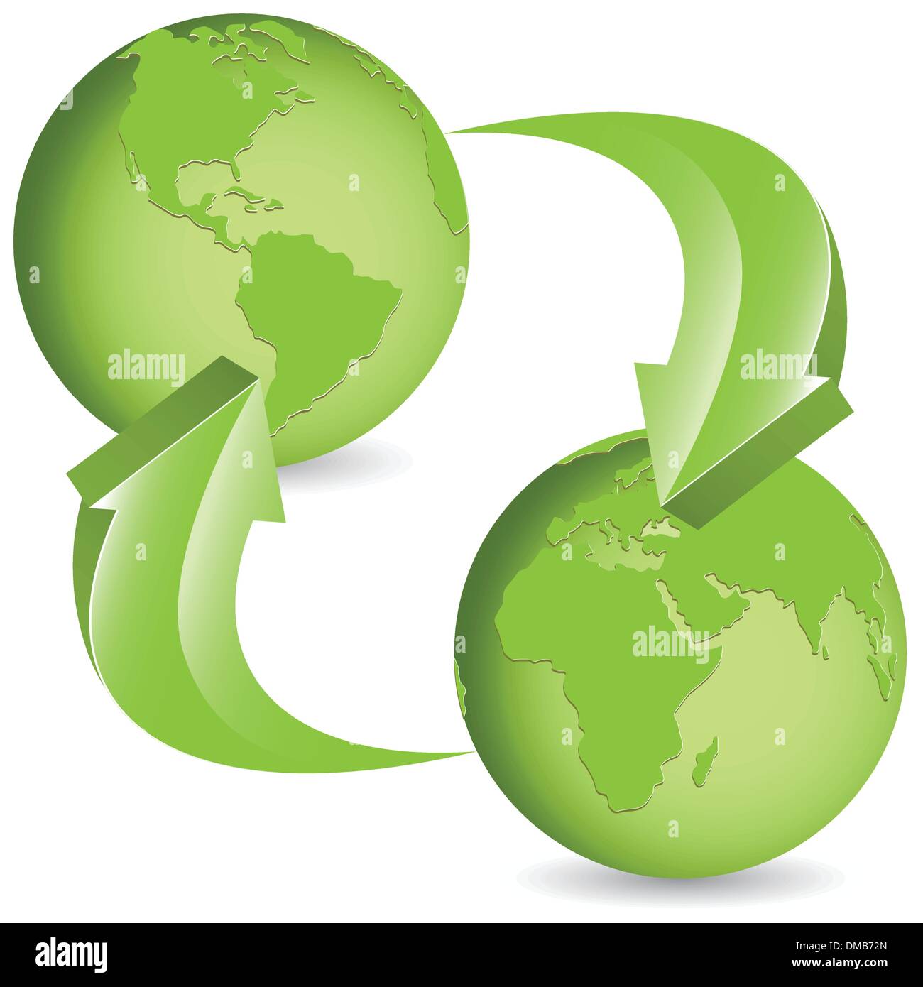Two globes vector hi-res stock photography and images - Alamy