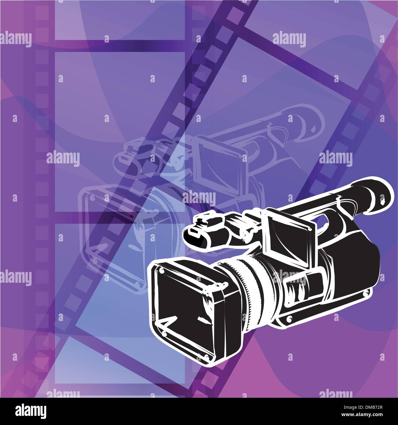 Camera on stand Stock Vector Images - Alamy