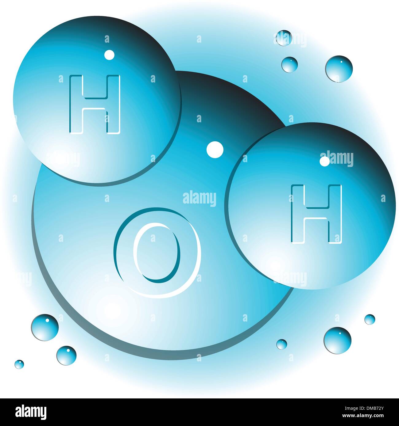 Water molecule hydrogen Stock Vector Images - Alamy