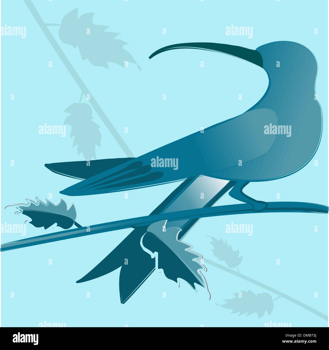 Bird long tail Stock Vector Images - Alamy
