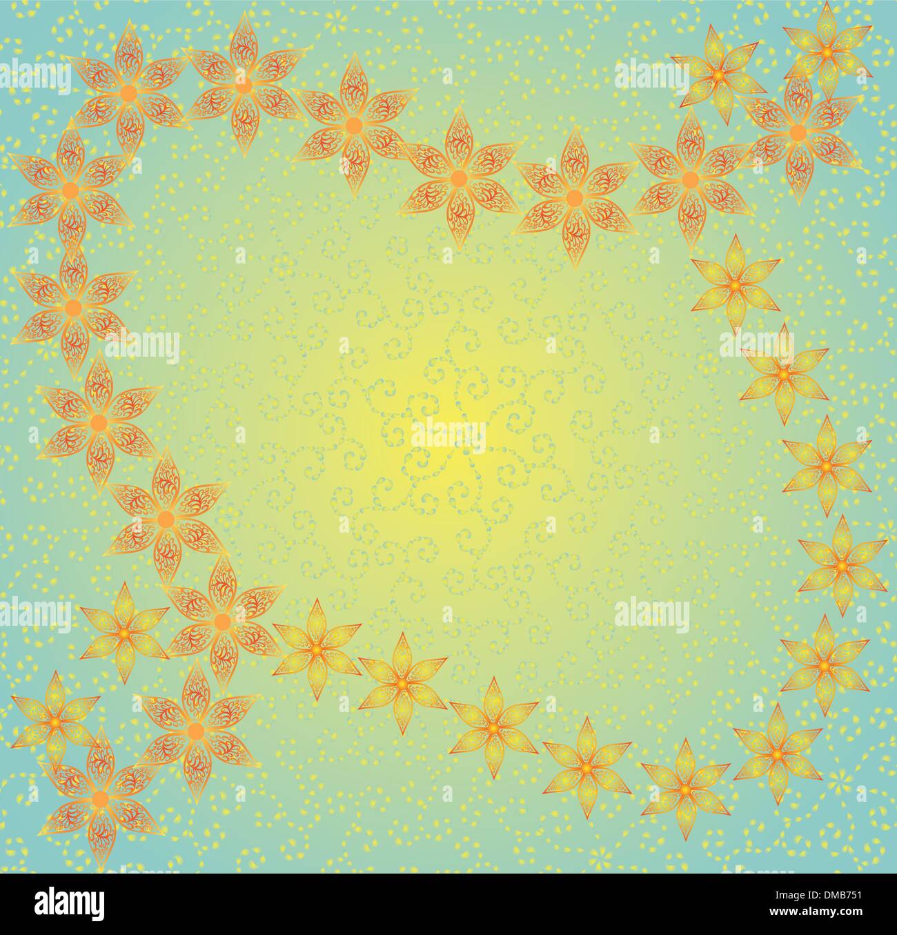 gradient background with flowers Stock Vector Image & Art - Alamy