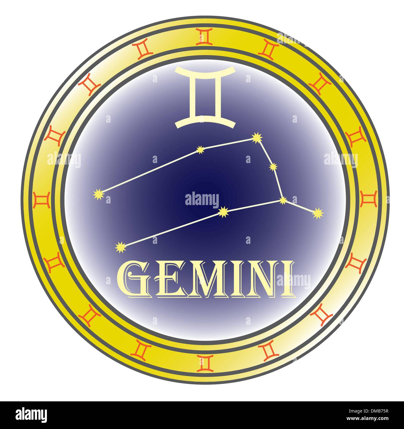 Gemini star sign hi-res stock photography and images - Alamy