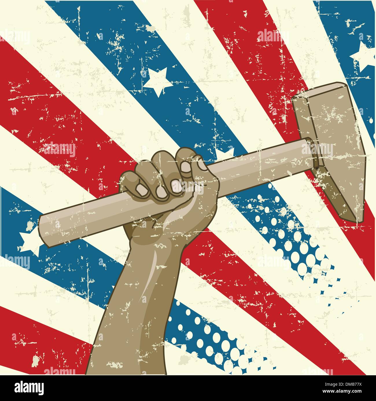 Muscle arm hammer hi-res stock photography and images - Alamy