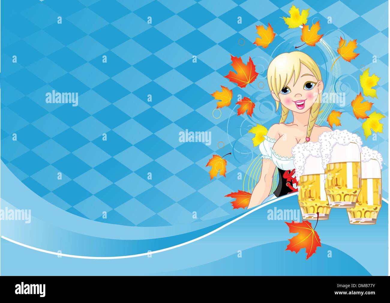 Women dirndl Stock Vector Images - Alamy