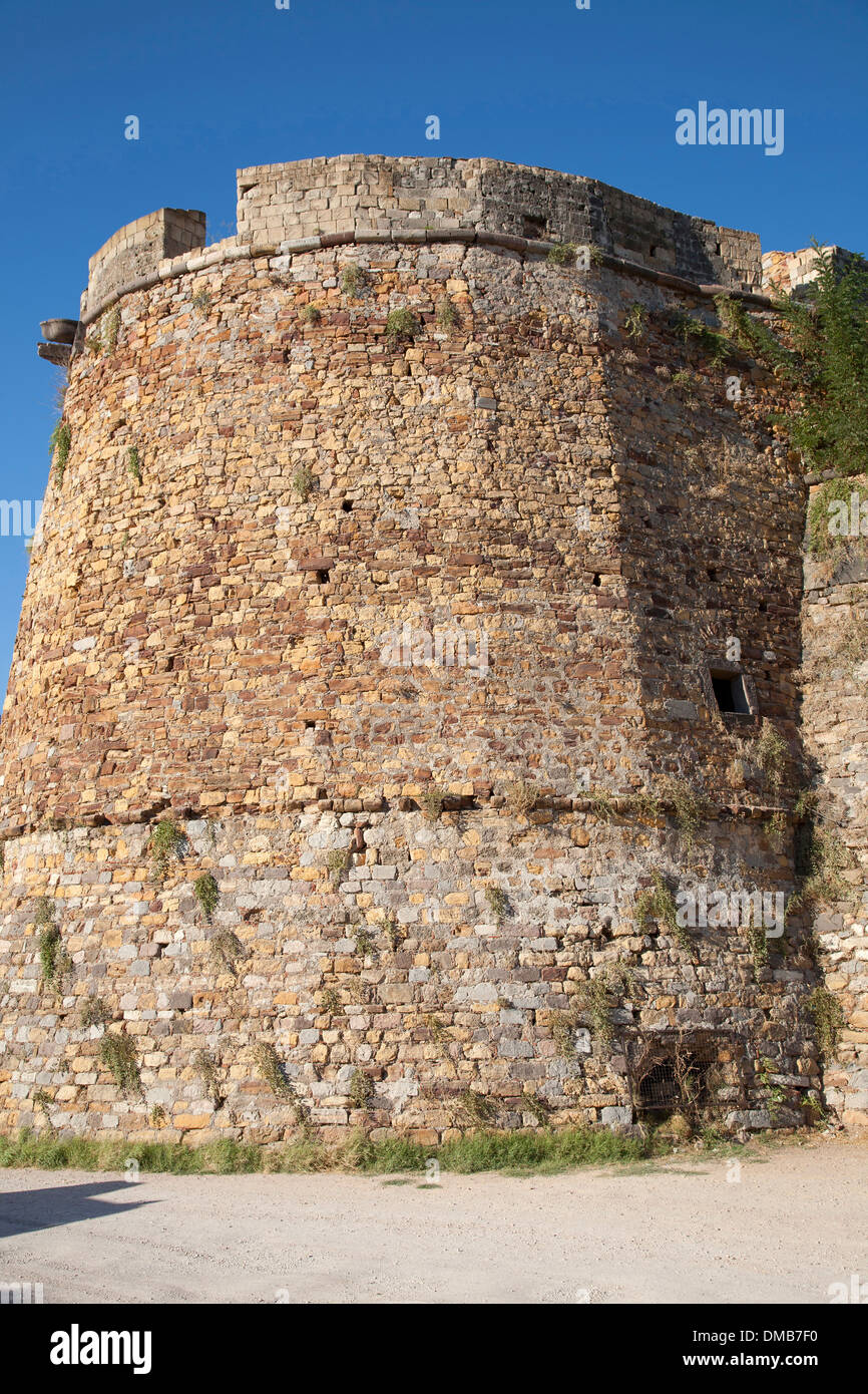 genoese castle, chios city, island of chios, north east aegean sea ...