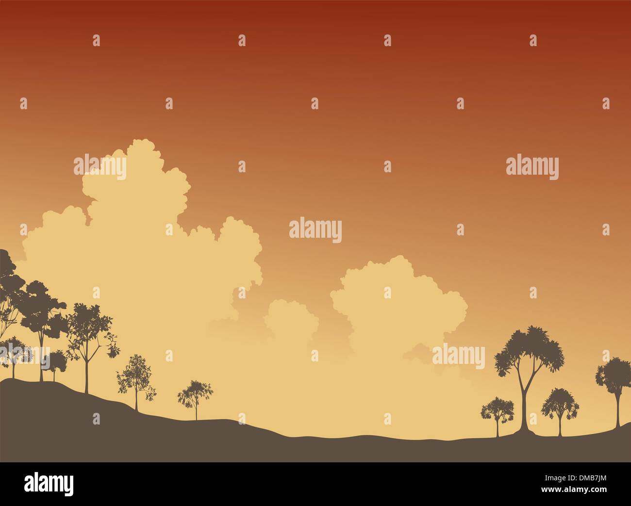 Trees and sky Stock Vector Image & Art - Alamy