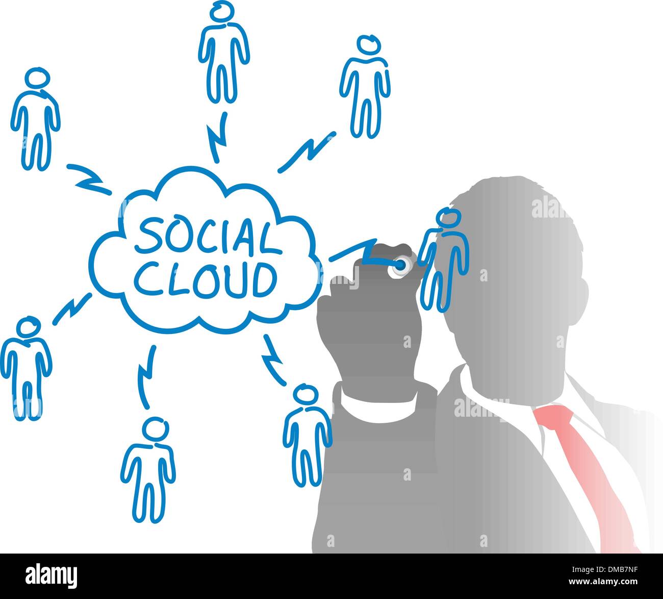 Connects them Stock Vector Images - Alamy