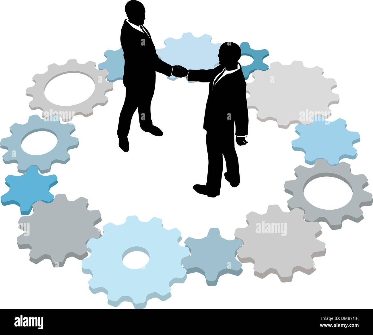 Business deal partnership meeting Stock Vector Images - Alamy
