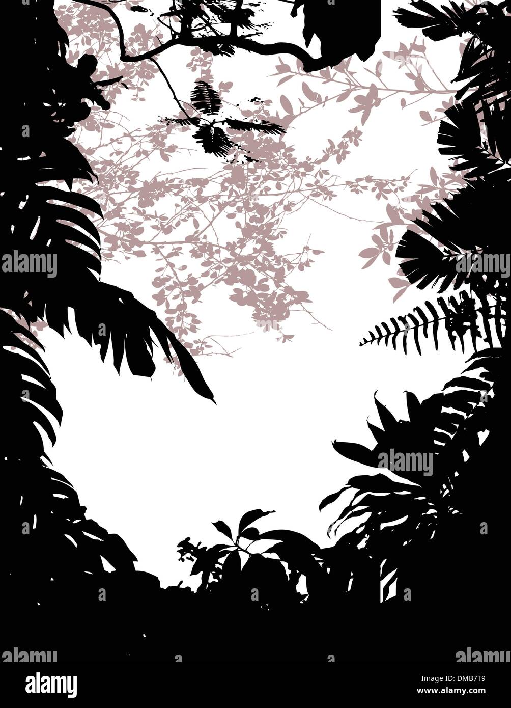 Nature silhouette background Stock Vector Image & Art - Alamy