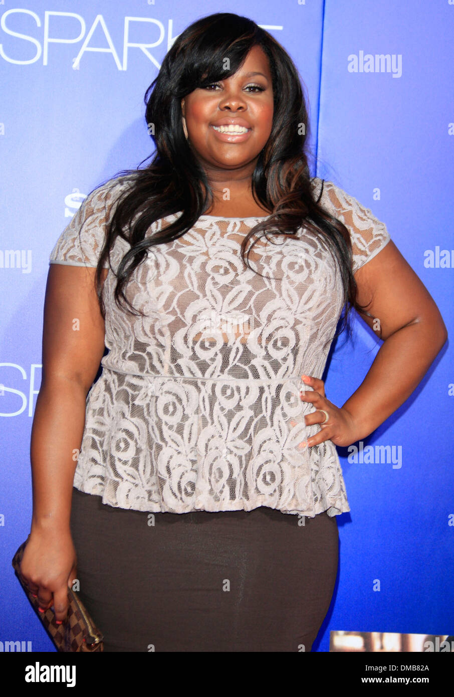 Amber Riley Los Angeles Premiere of 'Sparkle' - Inside Arrivals Los ...
