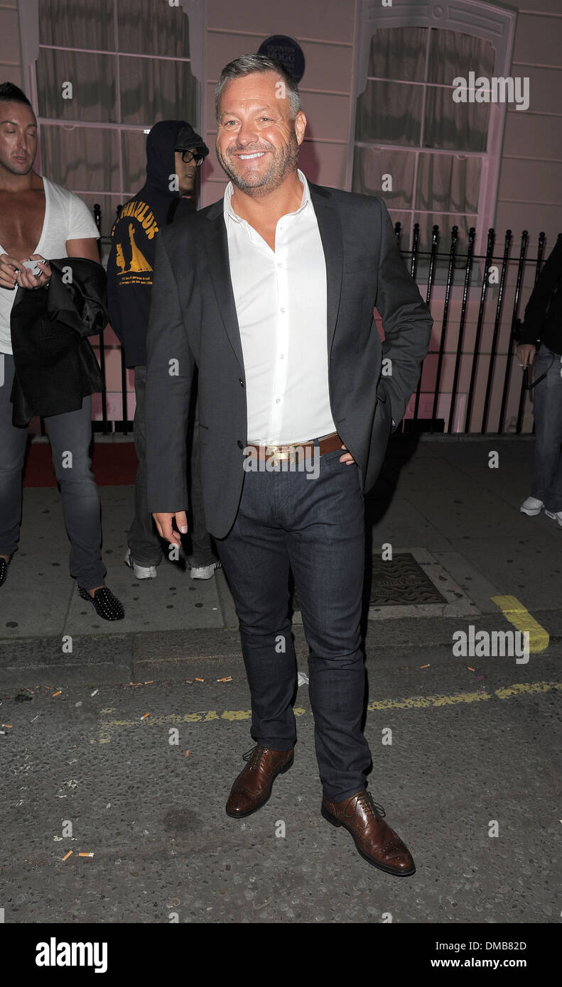 Mick Norcross at TOWIE's wrap party held at 5 Cavendish Club London ...