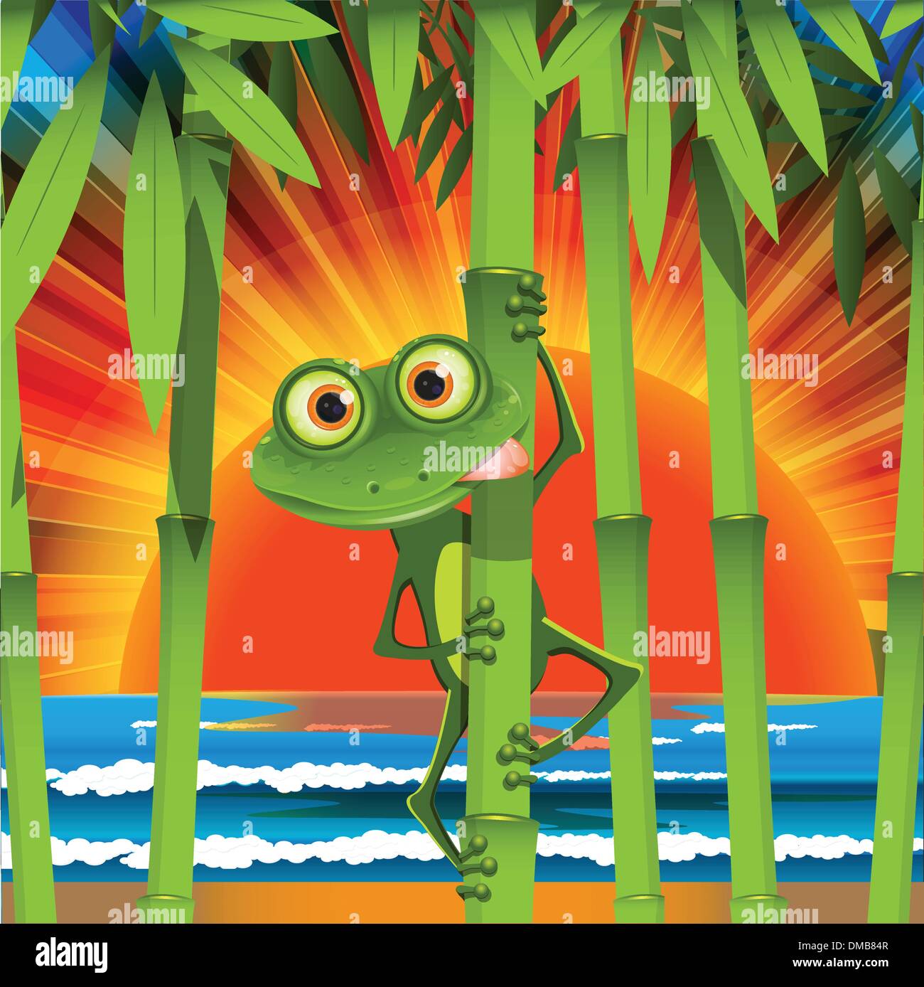 Sea frog Stock Vector Images - Alamy