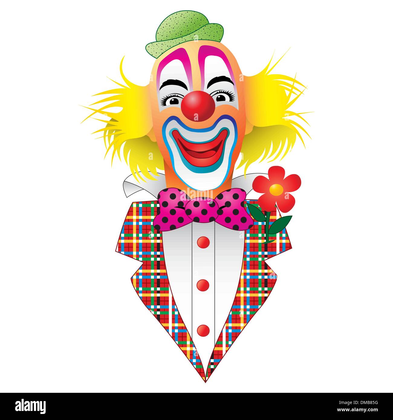 Circus clown face Cut Out Stock Images & Pictures - Alamy