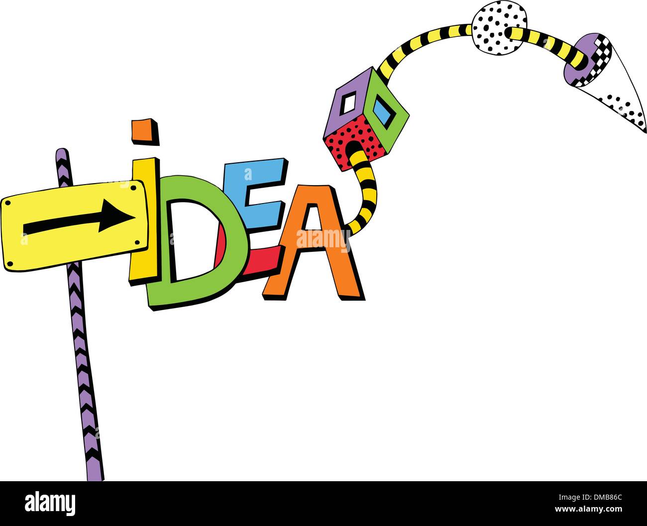 Text idea Stock Vector Images - Alamy