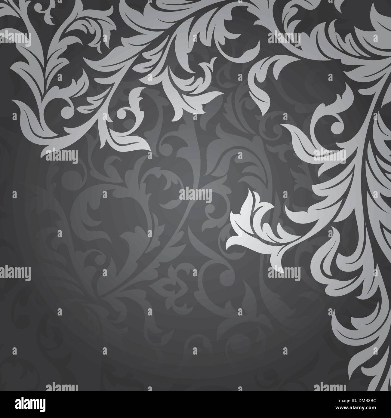 floral vintage card Stock Vector Image & Art - Alamy