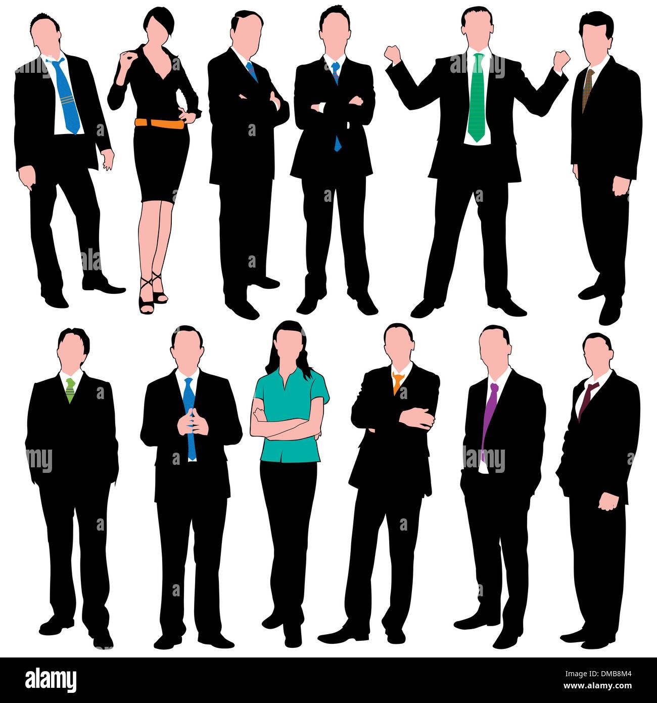 Business successful woman talking Stock Vector Images - Alamy