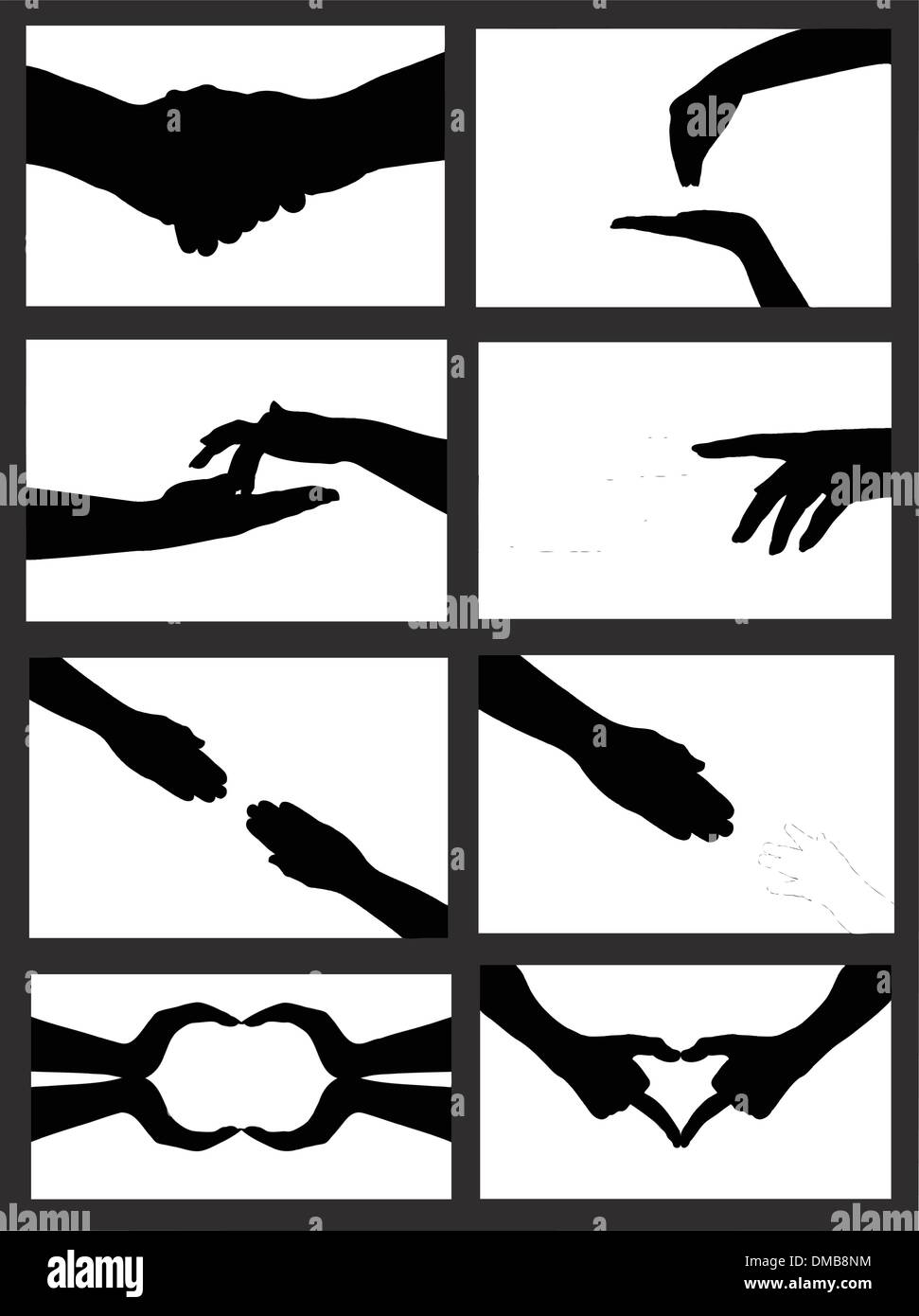 Hand on heart gesture Stock Vector Images - Alamy