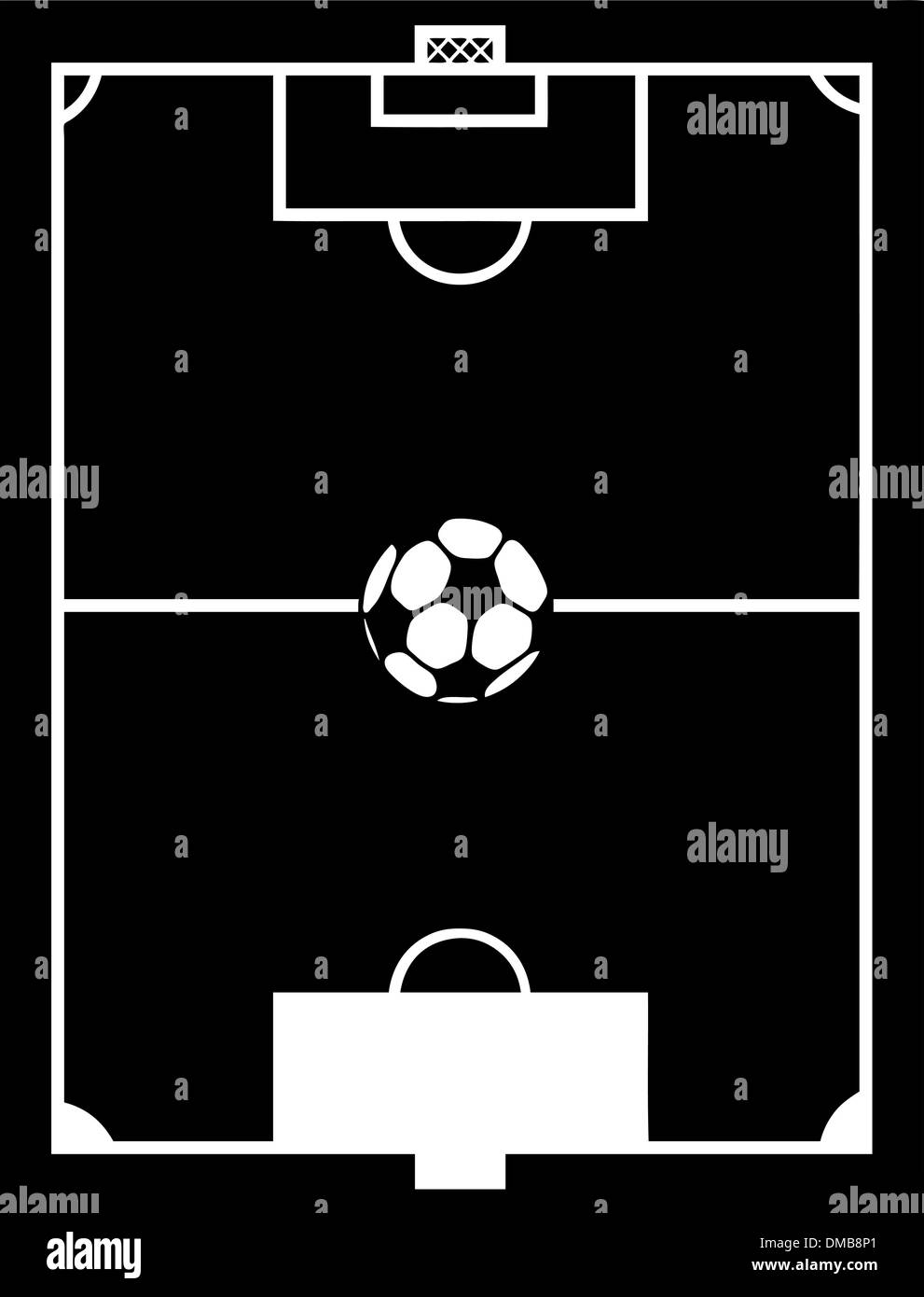 Soccer field Stock Vector Images - Alamy