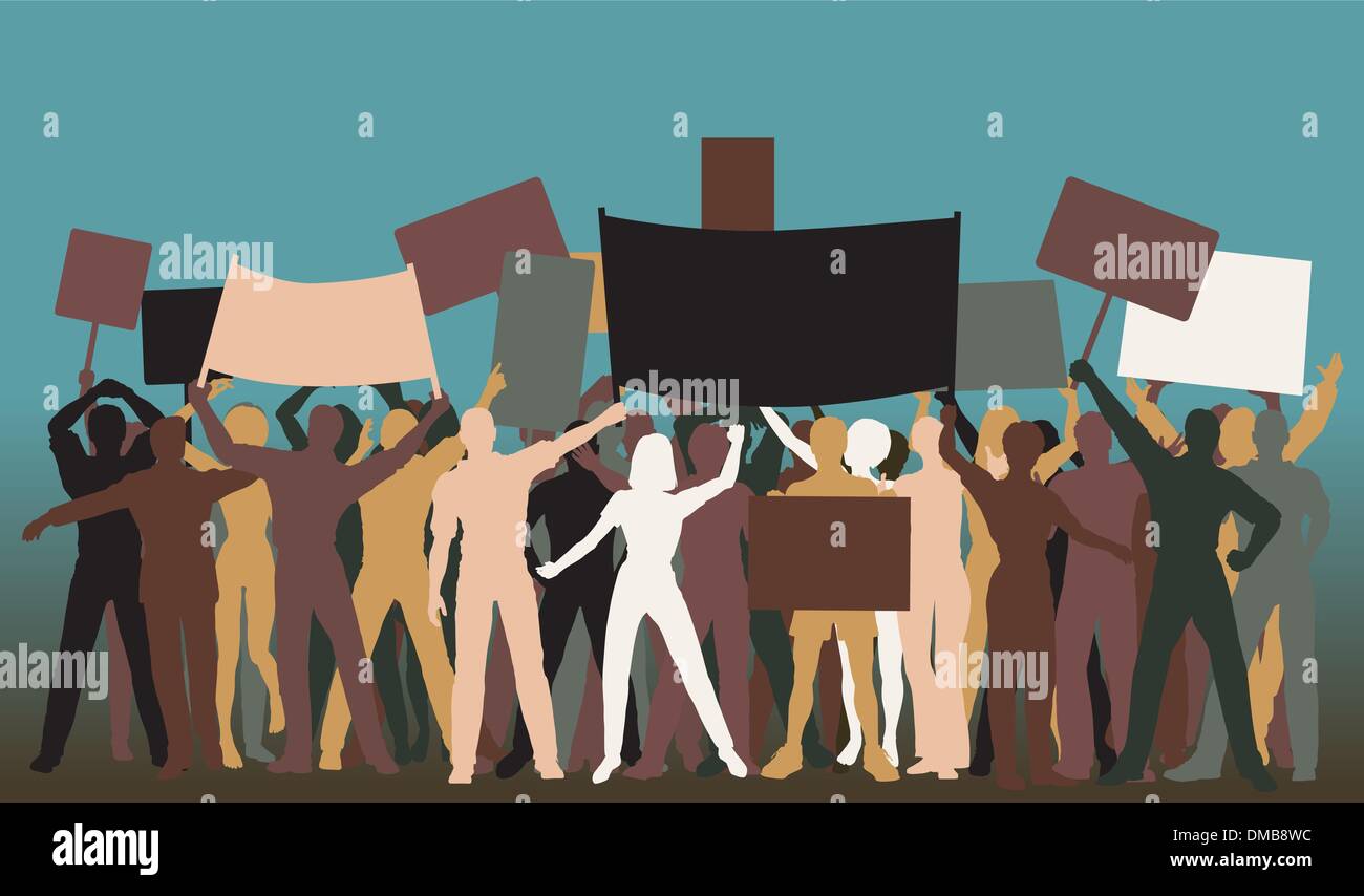 Protesters placard Stock Vector Images - Alamy