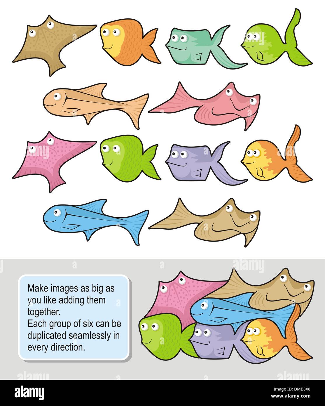 One fish two fish Stock Vector Images - Alamy