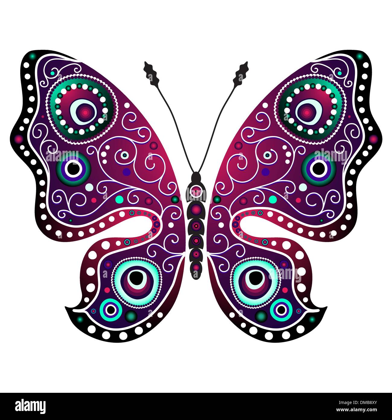 Bright abstract butterfly Stock Vector Image & Art - Alamy