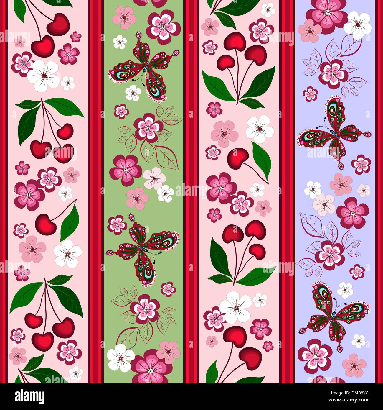 Striped leaf Stock Vector Images - Alamy