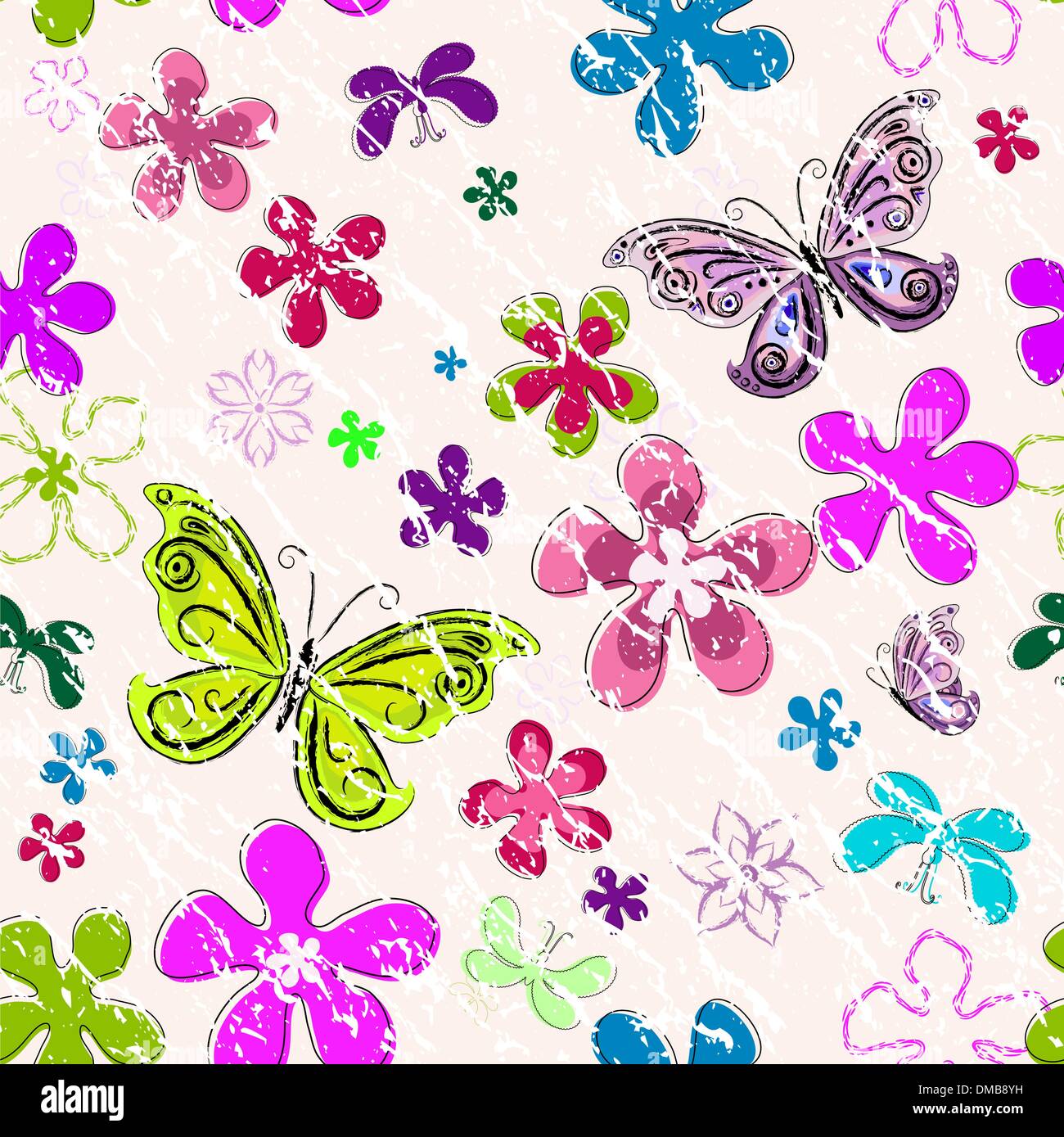 Seamless grunge pattern Stock Vector Images - Alamy