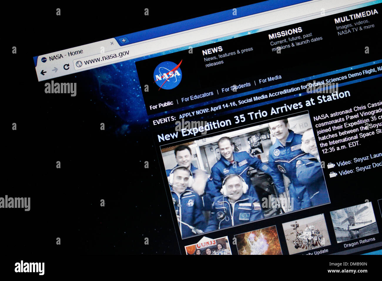 Nasa horizontal hi-res stock photography and images - Alamy