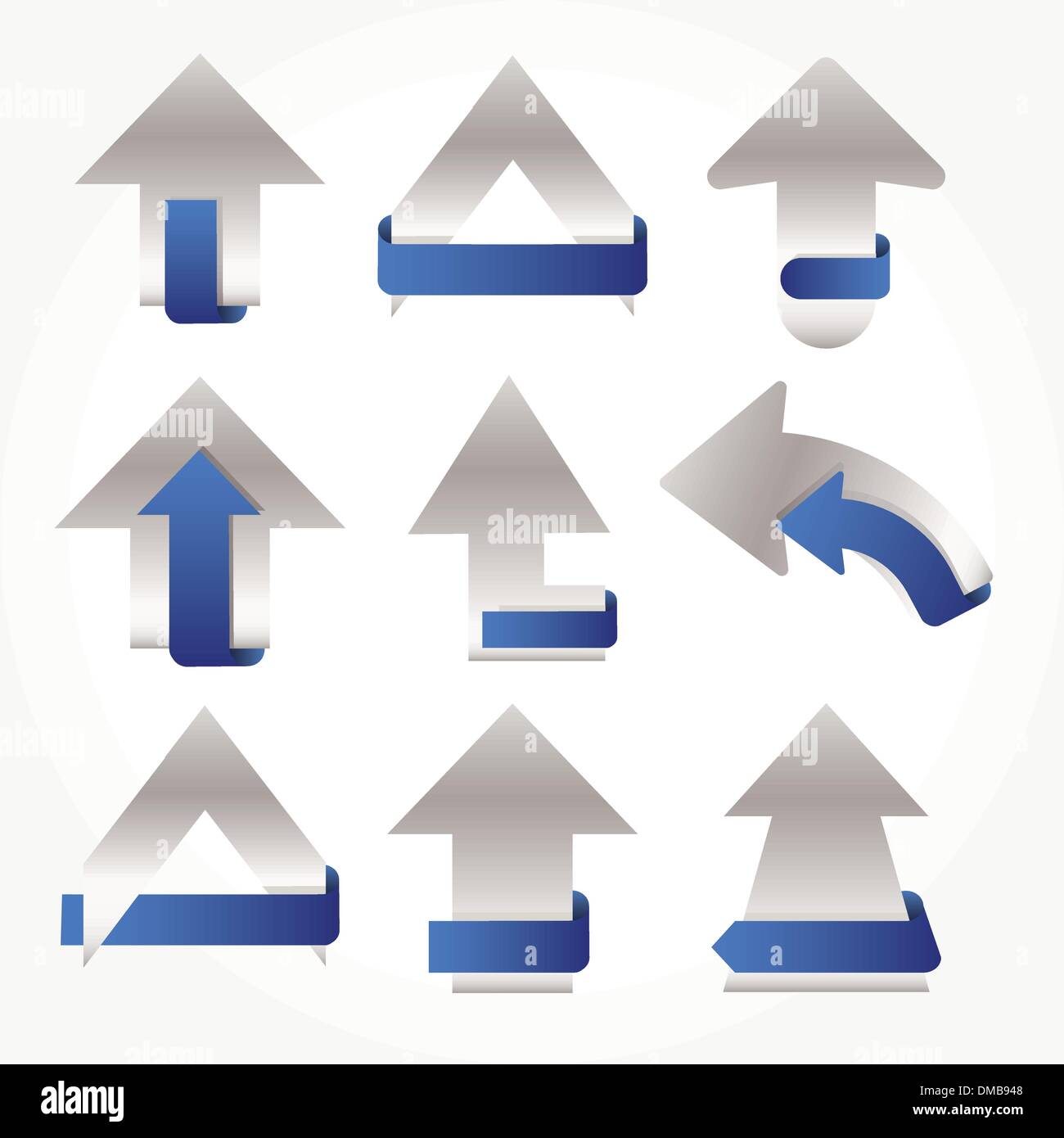 Arrows Stickers and banners set Stock Vector Image & Art - Alamy